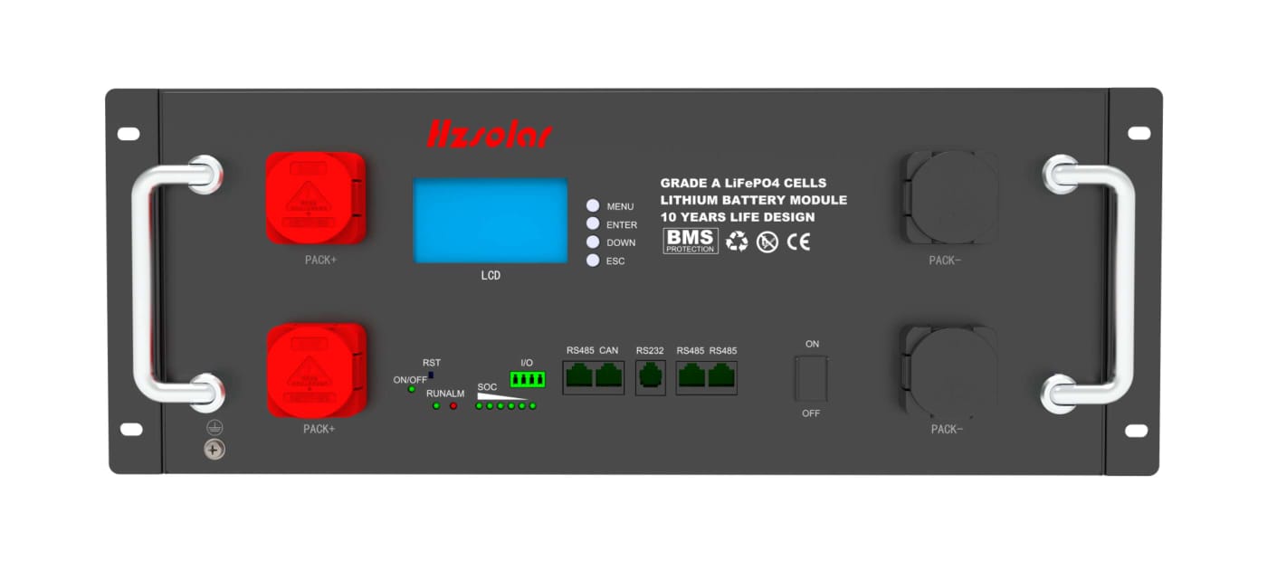 Hzsolar 48V 105AH 5.04KW Rack Lithium battery